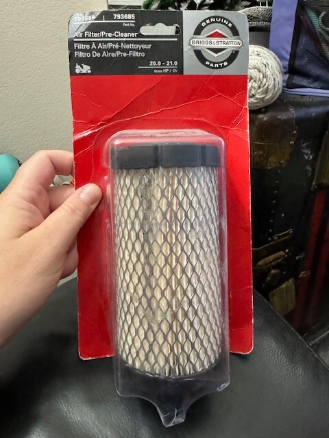 Briggs & Stratton Air Filter 793569 & Pre-cleaner 793685 OEM Original ...