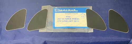 1957 Chevy Rear Bumper End Decals Made in USA Danchuk | eBay