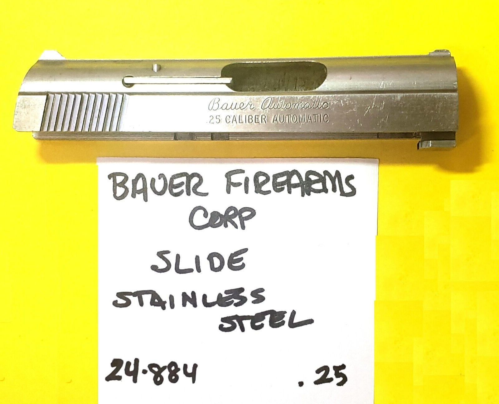 Bauer 25 ACP Slide Stainless 25 ACP USED 24-884 | eBay