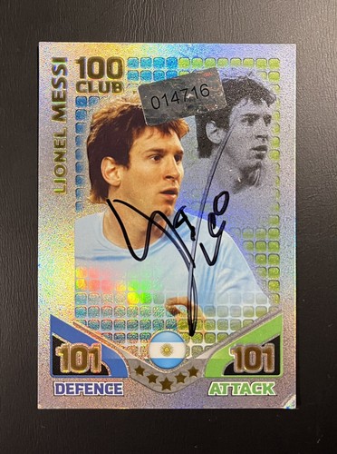 Lionel Messi Autographed / Hand Signed Card (READ DESCRIPTION) | eBay