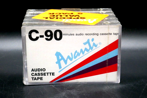Avanti C-90 Normal Bias Blank Audio Cassette Tapes (5 Pack) - NOS - New ...