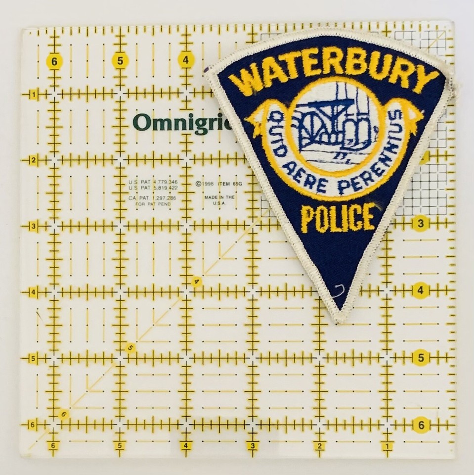 Waterbury Police Iron On Patch Embroidered | eBay