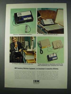 1963 IBM Executary Dictation Equipment Ad - Convenience | eBay