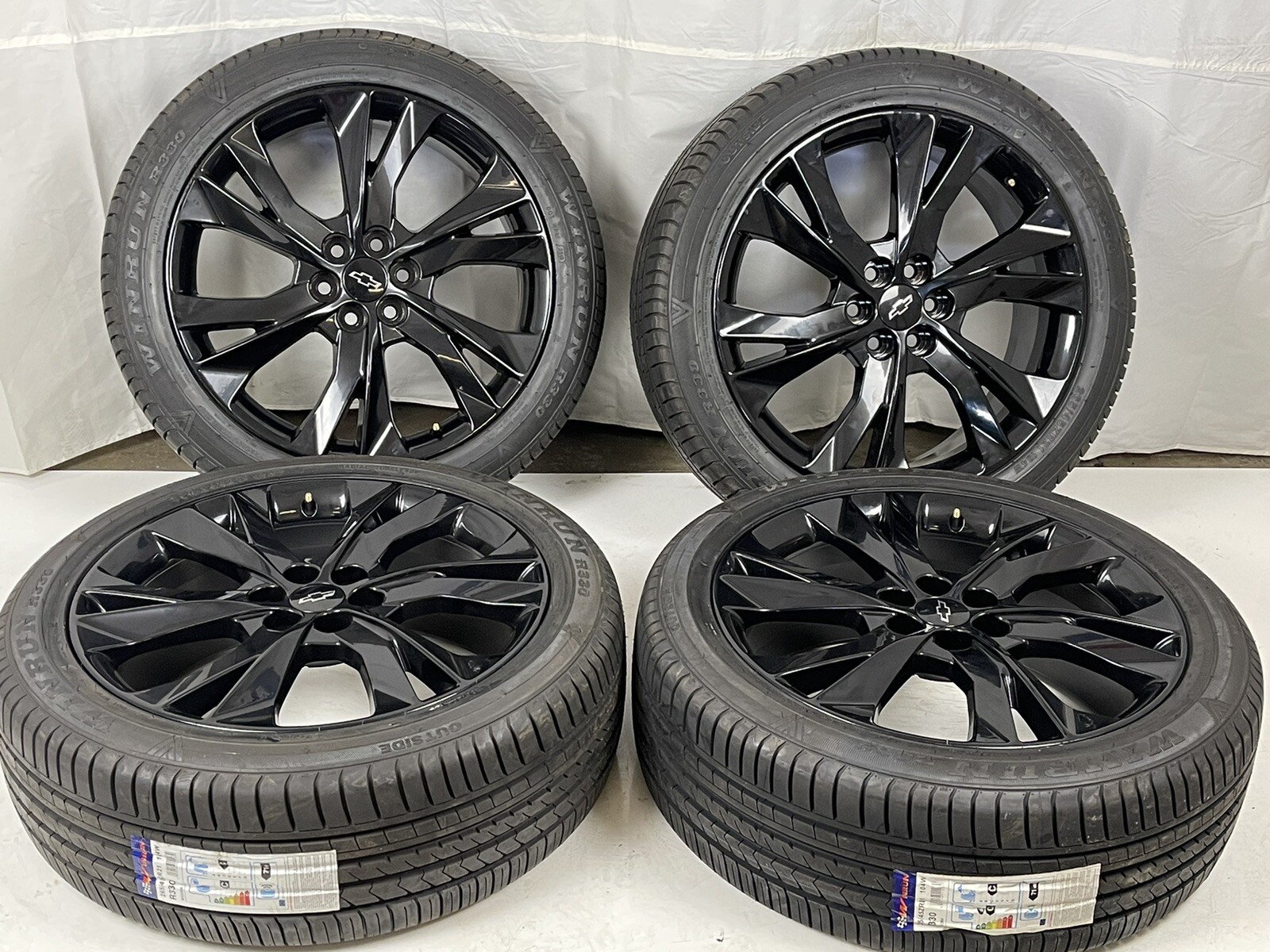 4 2020 Chevy Blazer 21" Factory OEM Wheels Rims Tires 5938 gloss black ...