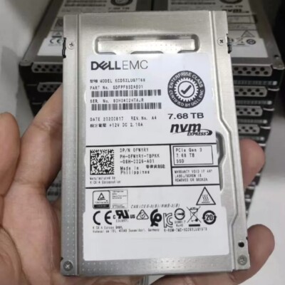 7.68TB SSD CD5 U2 DELL EMC KCD5XLUG7T68 NVMEXPRESS PCle Gen3 DP/N ...
