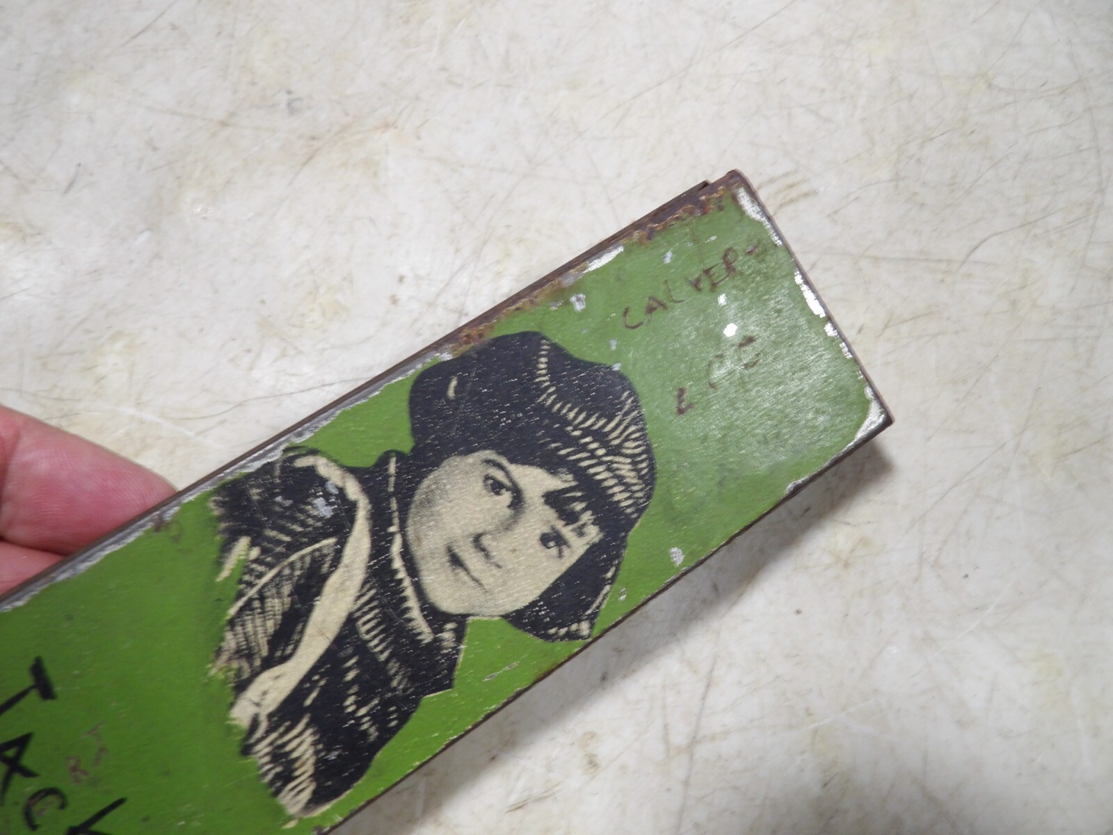 Antique 1920s Wallace Pencil Co Tin Metal Jackie Coogan Pencil Box Case ...