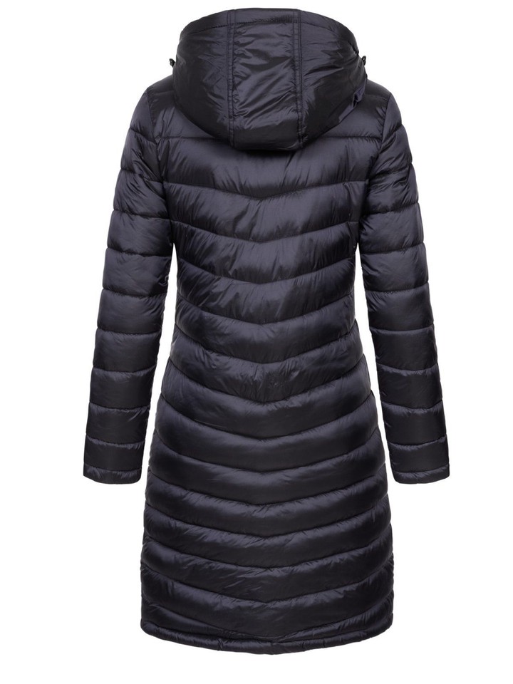 New View Damen Steppmantel Jacke Steppjacke Übergangsjacke Kapuze Tessa ...