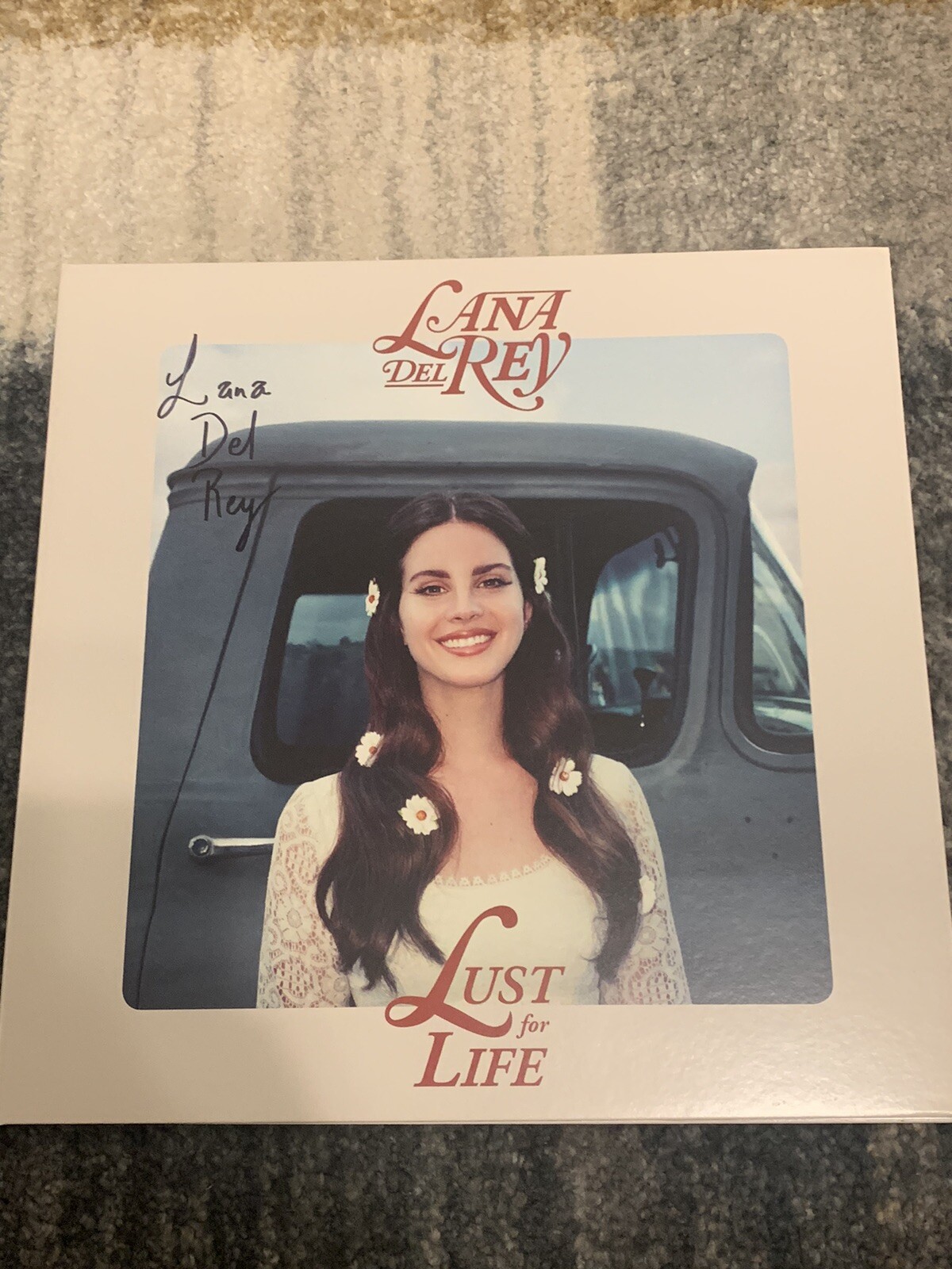 lana del rey signed lust for life 2017 vinyl autograph urban outfitters ...
