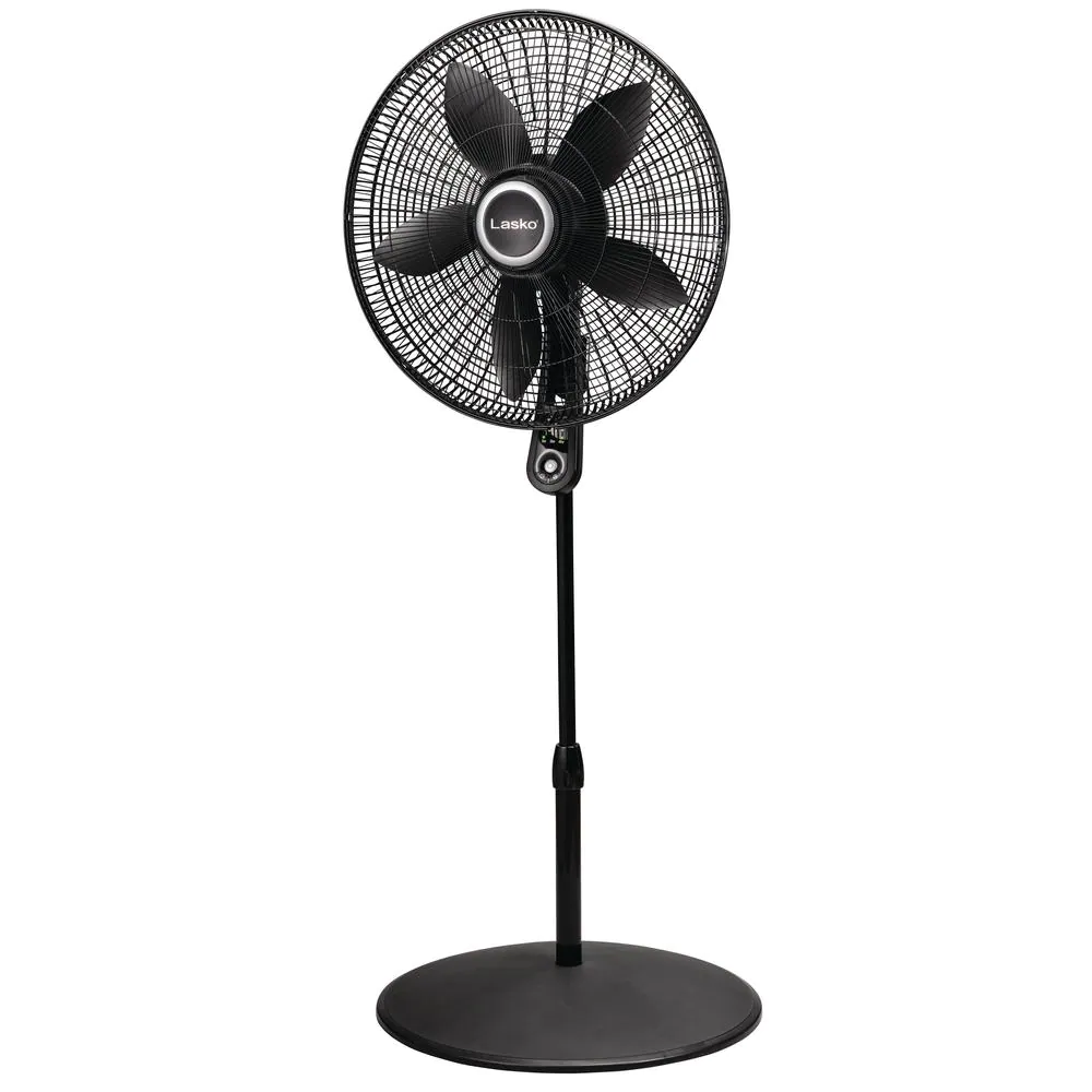 Oscillating Pedestal Fans 16 Inch Black Adjustable Pedestal Fan With