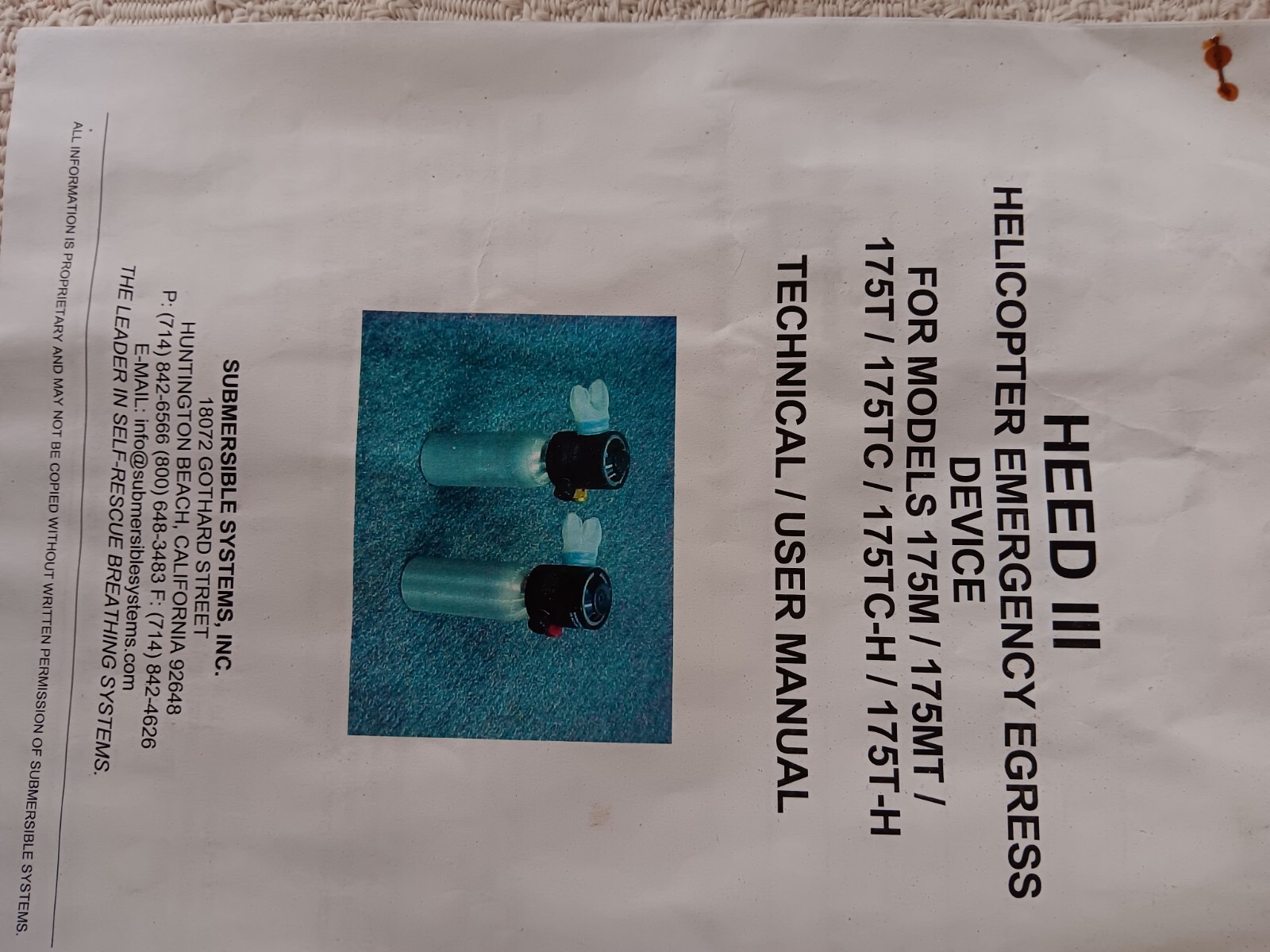 Helicopter Emergency Egress Lighting System | Shelly Lighting