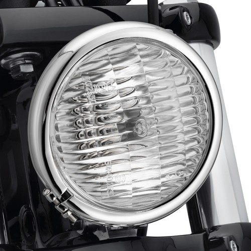 Chrome Bucket Headlight Assembly For Harley Sportster XL Softail Bobber ...