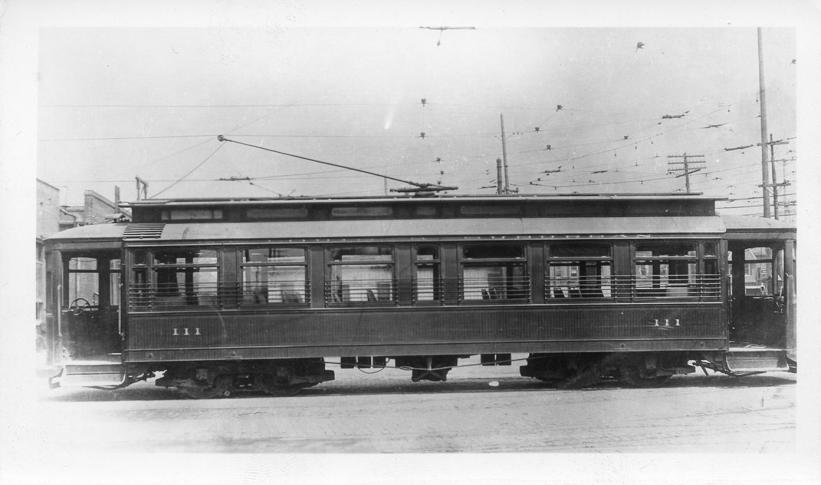 5A978 RP 1903 ST LOUIS SUBURBAN RAILWAY CO DOUBLE END CAR #111 MO | eBay