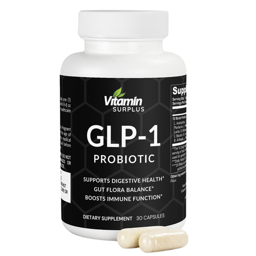 GLP-1 Probiotic Support - 30 Capsules - L. Acidophilus, L. Rhamnosus, B ...