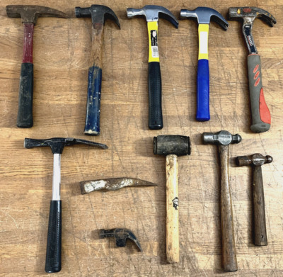 Lot of (11) Hammers - Ridgid, Craftsman, Plumb, Stanley, Toolsmith ...