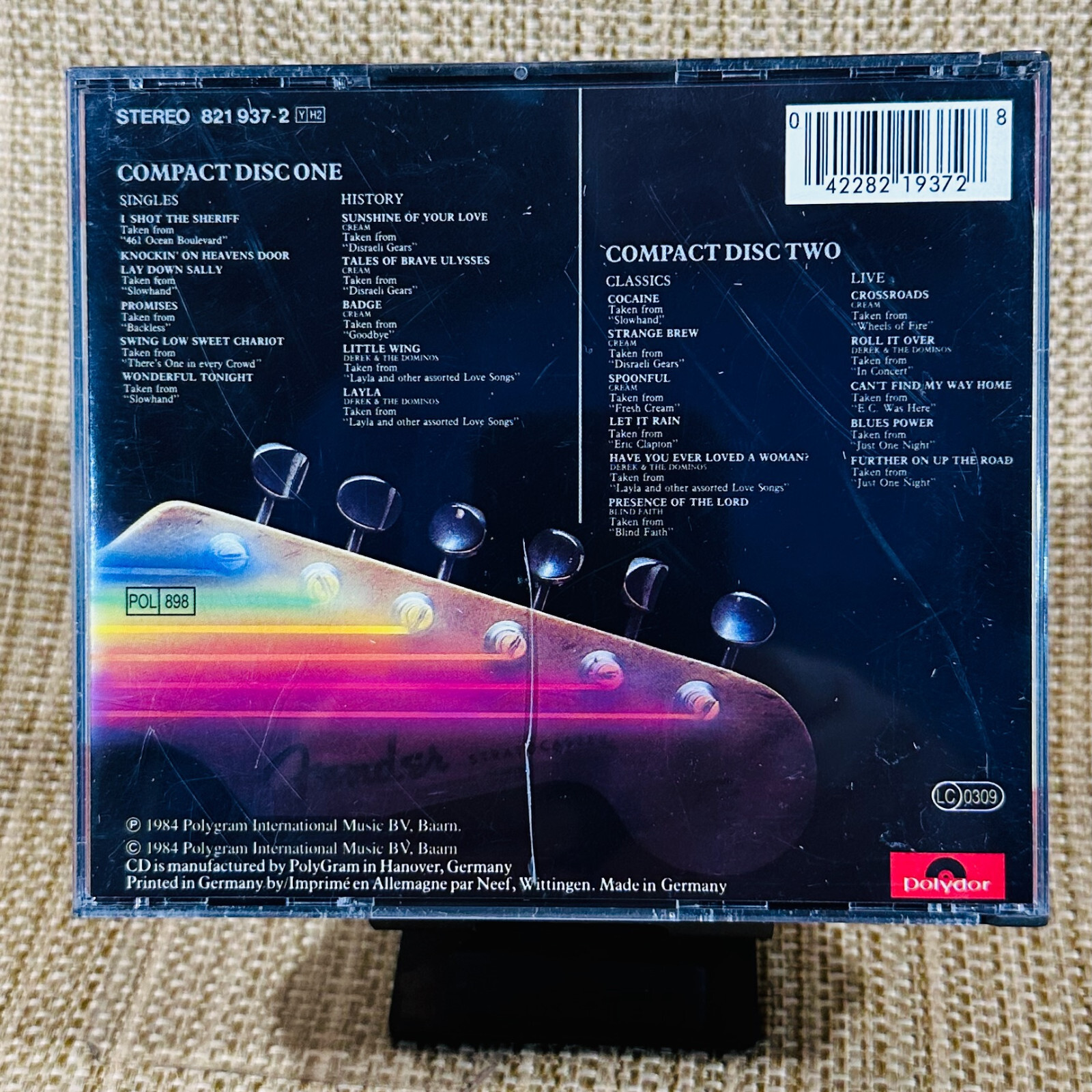 Eric Clapton Backtrackin' 2 CDs Polydor Import Made In Germany 22 ...