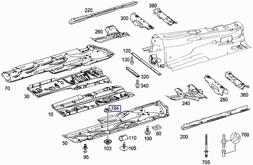 Mercedes W212 W218 W222 Heat Shield Spacer Disc Washer A0089907582 New ...