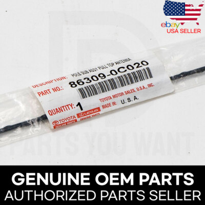 GENUINE Toyota OEM Manual Type Radio Antenna Pole Mast 86309-0C020 ...