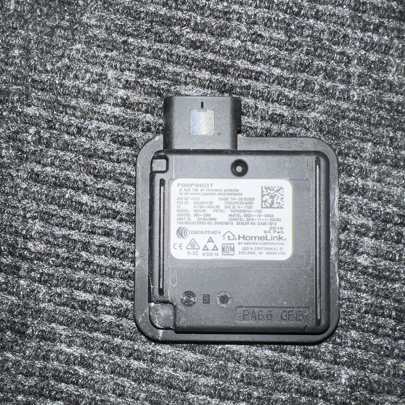 2019-2022 AUDI Q8 HOMELINK GARAGE DOOR OPENER CONTROL MODULE 4N0907410B ...