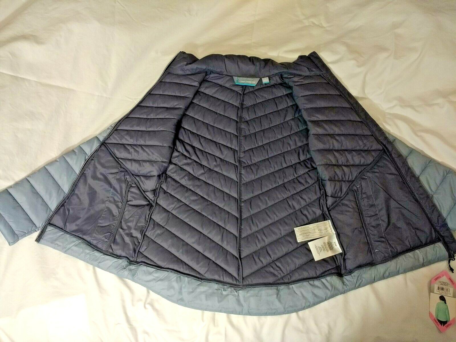 Free Country Women's Quilted Ultrafill Jacket Gray Skies/Charcoal MSRP ...