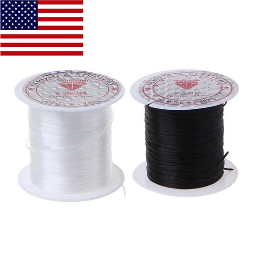 Stretch Polyester String Cord Elastic Clear Beading Thread for Jewelry ...