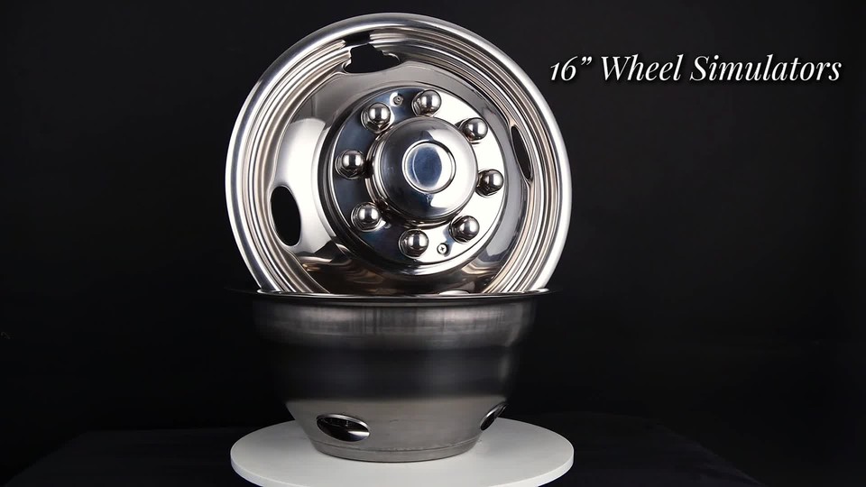 4x 16"Dually Wheel Simulators Dual Skins Liners Cover For Ford E350 ...