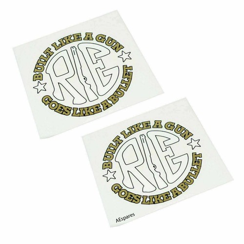 Fits Royal Enfield Built Like A Gun Goes like a Bullet RE Logo Sticker ...