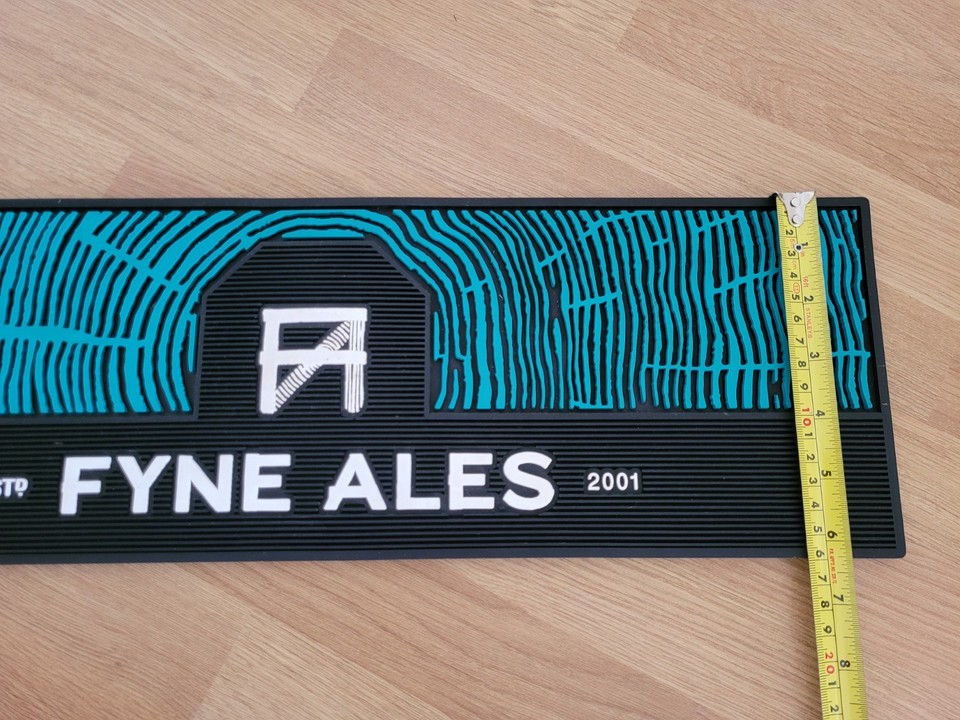 FYNE Ales Rubber Bar Runner Beer Mat Est 2001 | eBay UK