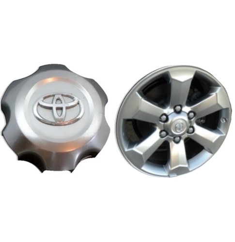 2006-2009 4Runner center caps hubcaps Toyota - SILVER 69481 "NOT dark ...