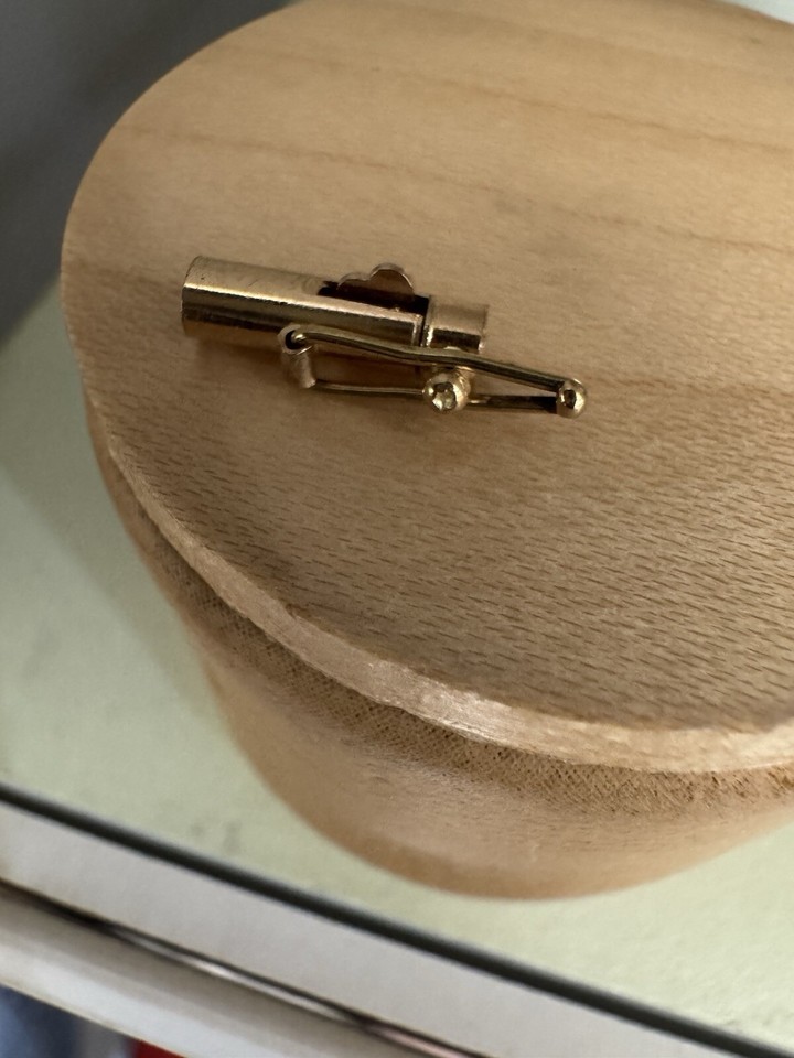 14k Yellow Gold Jewelry Clasp BARREL CYLINDER TYPE Vintage Lobster ...