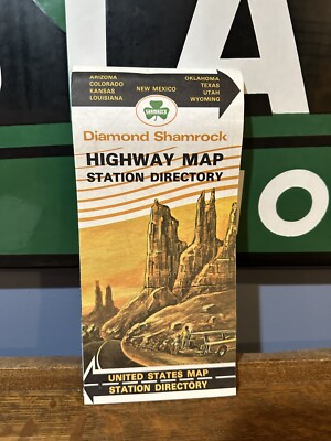 1977 Shamrock Road Map: United States Highway Map Station Directory NOS ...