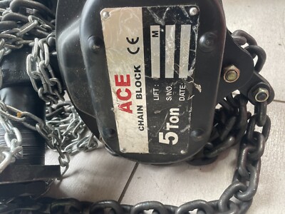 Ace Manual Chain Block Heavy Duty 5 Ton | eBay UK