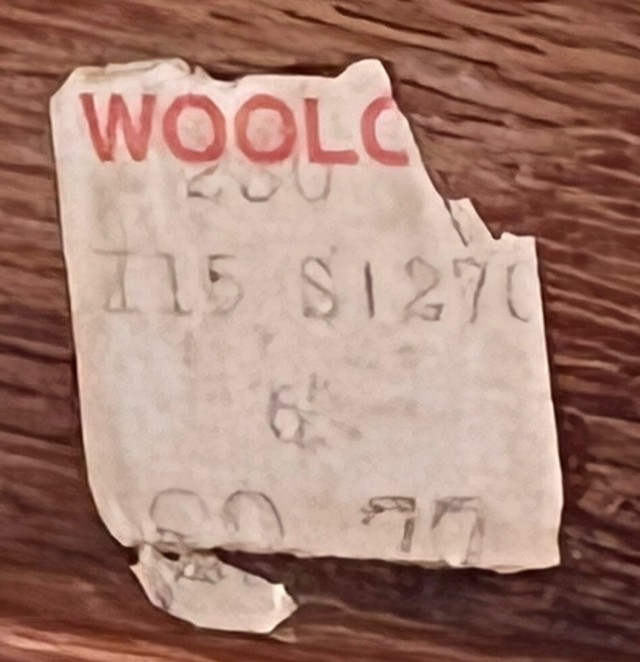 VTG Completed Paint By Number Framed LAST SUPPER Woolco Price Tag 35 x ...