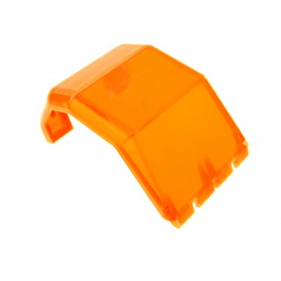 1x Lego Windshield 4x4x4 Transparent Neon Orange Window Helicopter 2483 ...