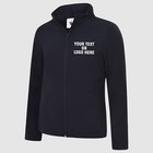 Personalised Printed Full Zip Soft Shell Jacket Custom Text/Logo ...