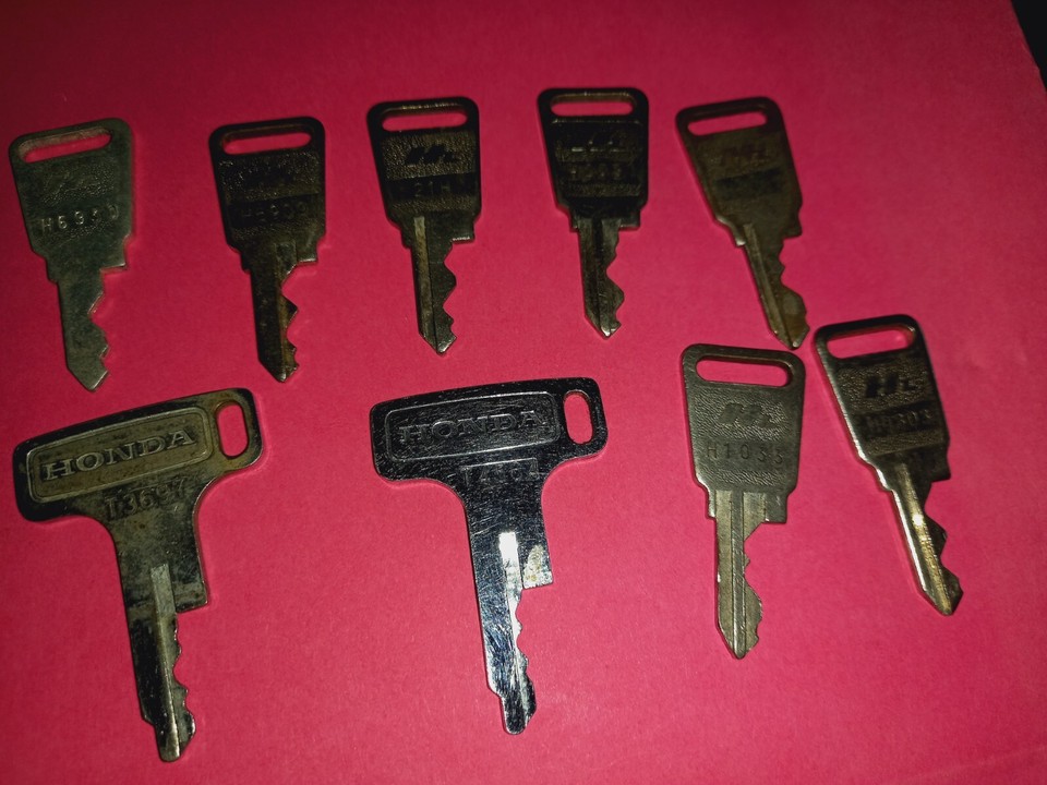 Honda motorcycle Vintage Bike Motorbike Key genuine honda choose one ...