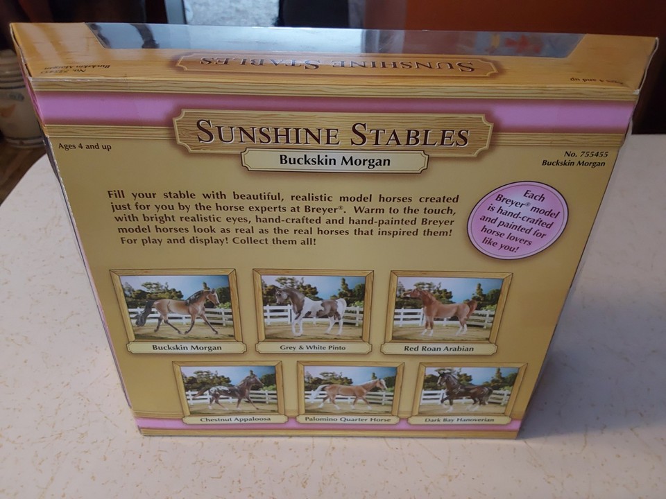BRAND NEW "BREYER "SUNSHINE STABLES"..in box " Buckskin Morgan HORSE ...