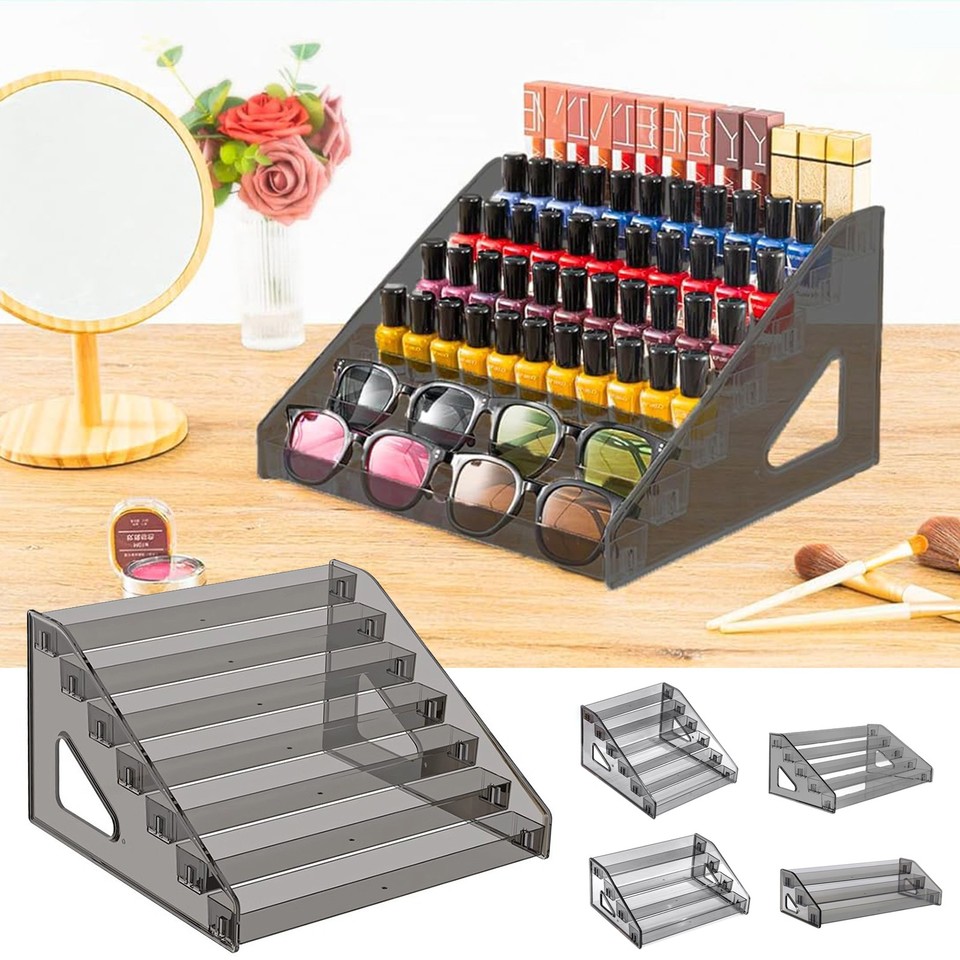 3-7 Tier Acrylic Collector Card Display Stand Rack Shelf For Trading ...