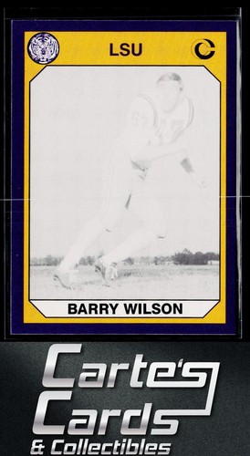 Barry Wilson 1990 Collegiate Collection LSU Tigers #102 LSU Tigers | eBay