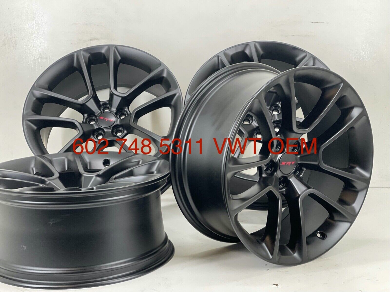 20" OEM FACTORY DODGE SCAT PACK RIMS WHEELS COTRY 6TE82MALAA-001 set of ...