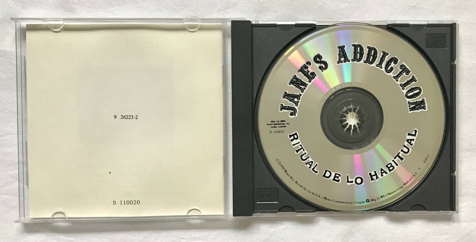 Jane's Addiction Nothing's Shocking and Ritual De Lo Habitual Cds Lot ...