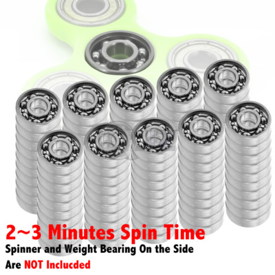 100x 608 Open [STAINLESS STEEL] 22x8x7mm Fidget Spinner Bearing ...