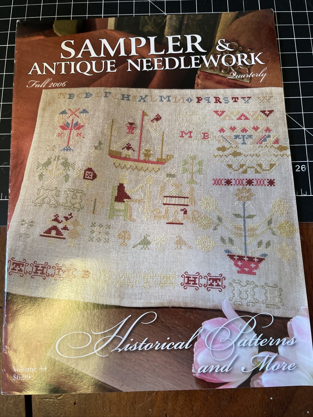 Sampler & Antique Needlework Quarterly Cross Stitch Embroidery Vol 44 ...