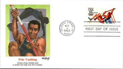 FDC 1983 SC #C112a Fleetwood, Paul Vaulting - Colo. Springs Co - Single ...