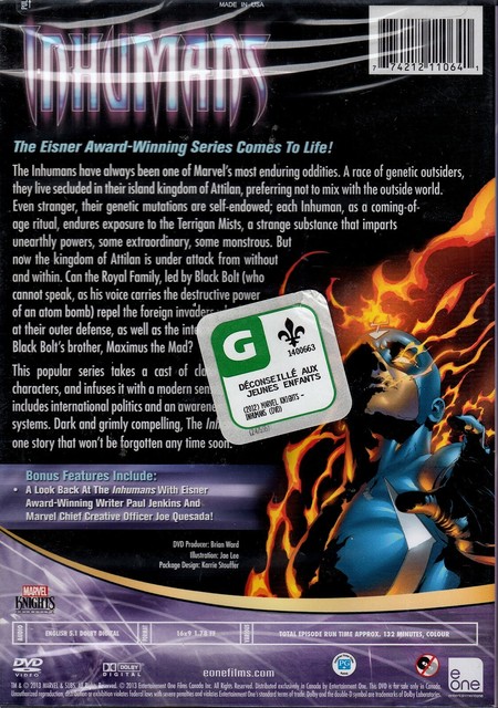 Marvel Knights: Inhumans (DVD, 2013, Canadian) for sale online | eBay