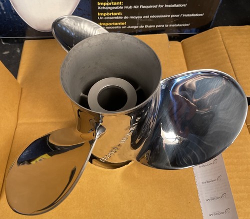 Michigan Wheel Apollo Hubless Stainless Steel Boat Propeller Prop 10-3/ ...