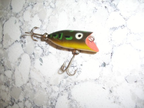 VINTAGE HEDDON TINY LUCKY 13 BULLFROG PATTERN EXCELLENT | eBay