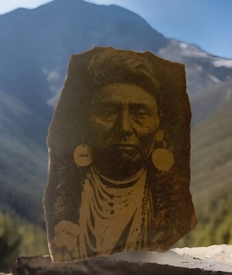 Vintage Al Peyron Native American Sandstone Art Dutches Apache Scout ...