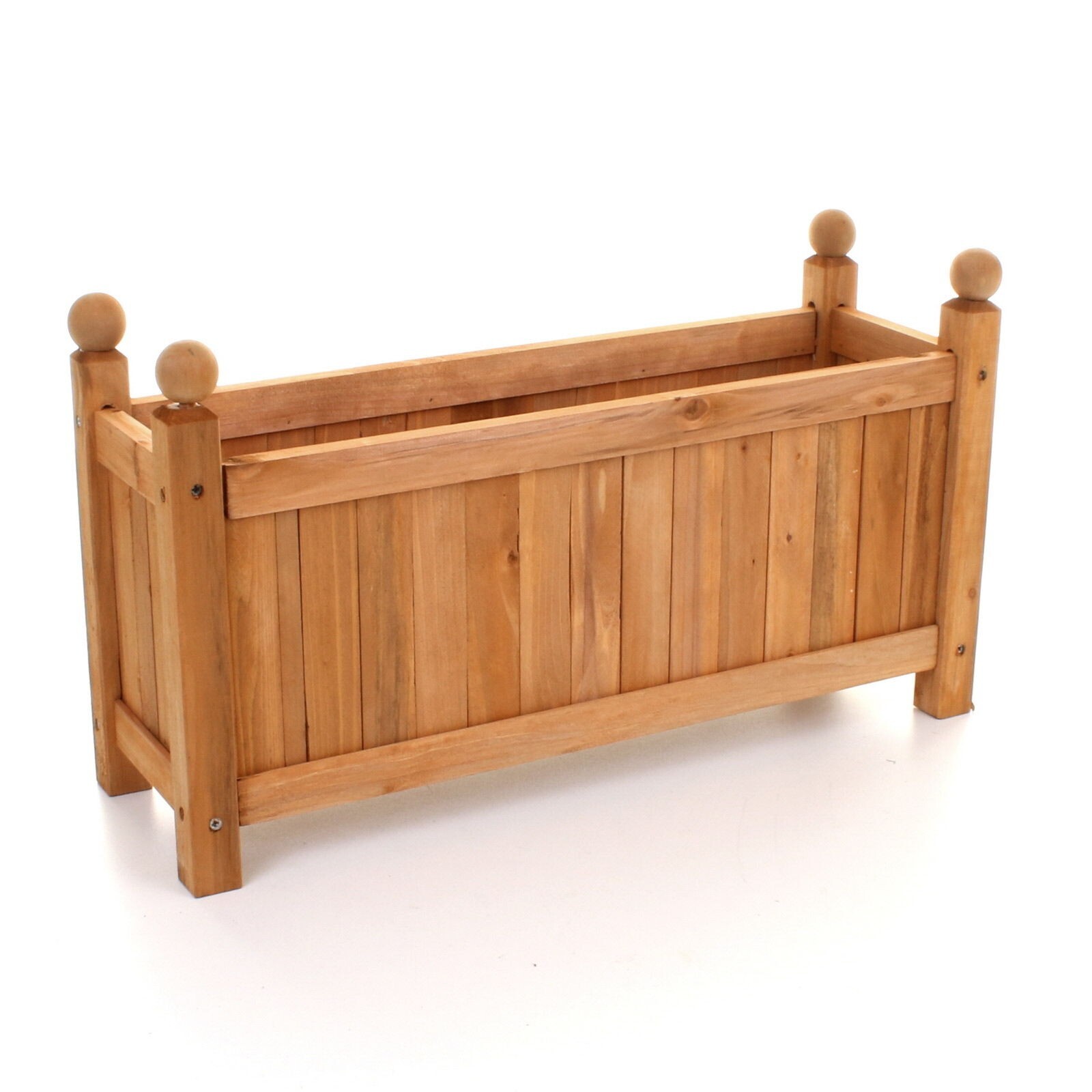 Marko Gardening X-Large Rectangular Outdoor Wooden Garden Planter for ...