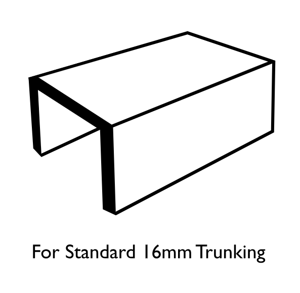 White Electrical Cable Trunking PVC Wire Conduit Plastic Cover-Mini ...