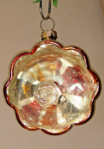 Antique VTG Glass Diorama Kaleidoscope Liquid BALL Christmas Ornament ...